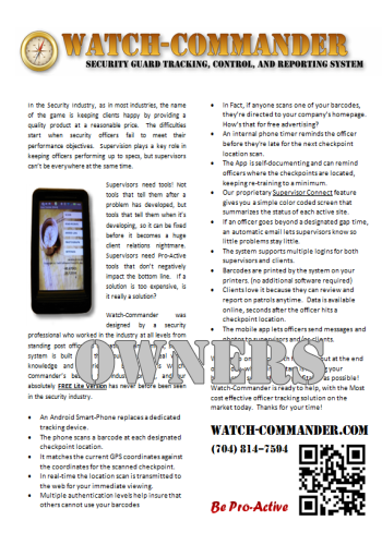 Watch Commander Multi-Media