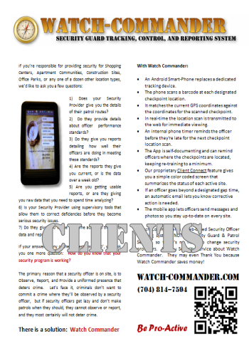 Watch Commander Multi-Media